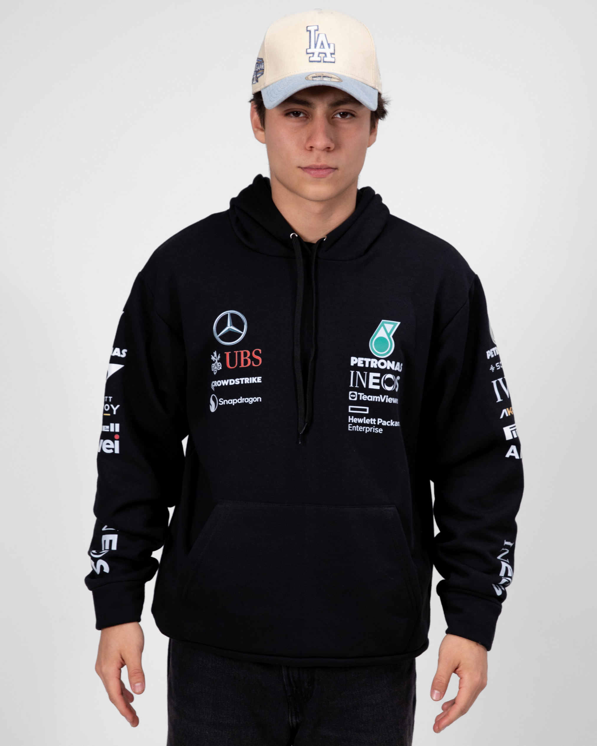 HOODIE MERCEDES AMG PETRONAS F1 TEAM 2024 EDICIÓN AFICIONADO OFICIAL ...